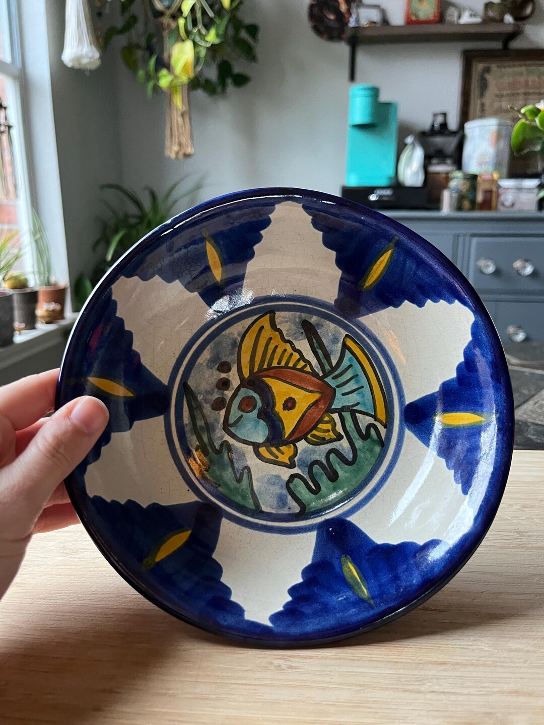 Vintage Tala Vera Pottery Hand Painted Bowl Mexico - Etsy