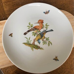Vintage Set of 4 West German Plates Kaiser Bird Pattern - Etsy