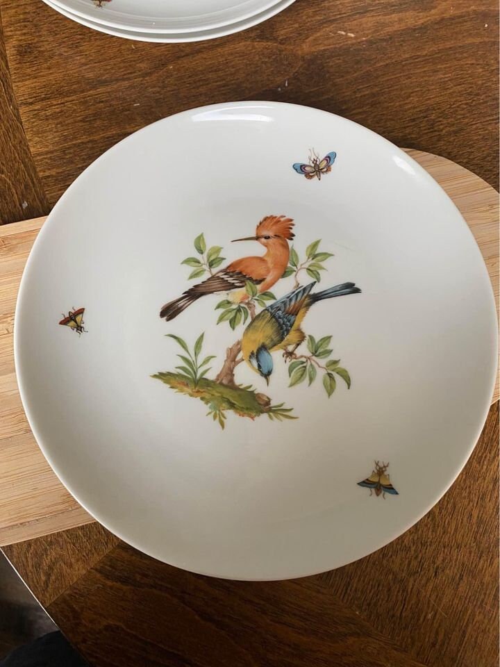 Vintage Set of 4 West German Plates Kaiser Bird Pattern - Etsy