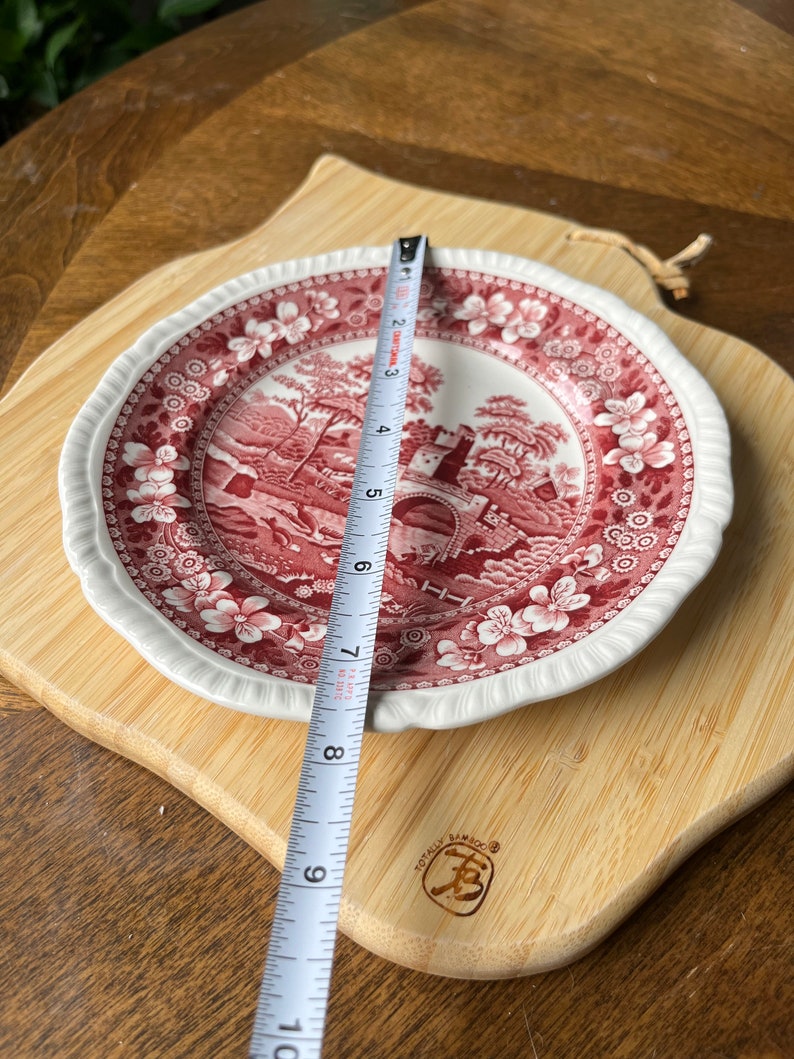 Vintage Pink Spode Tower Bread and Butter Plate England - Etsy