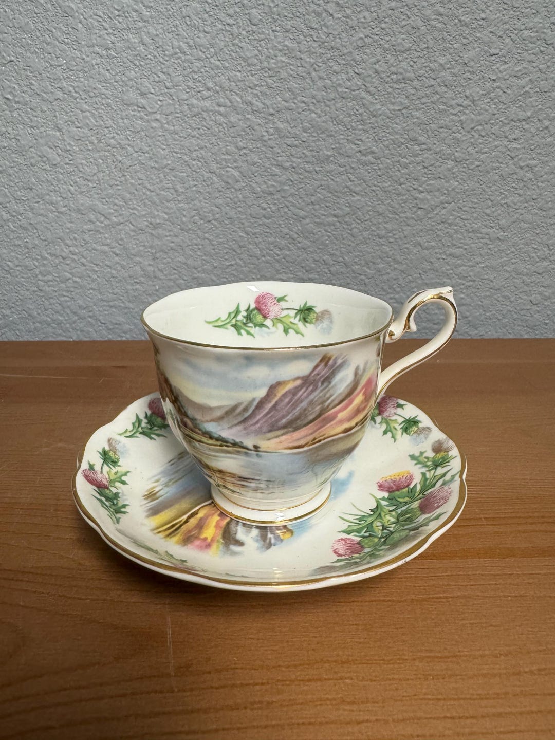 Vintage Royal Albert Bonnie Banks O Loch Lomon Fine Bone China Scotland ...
