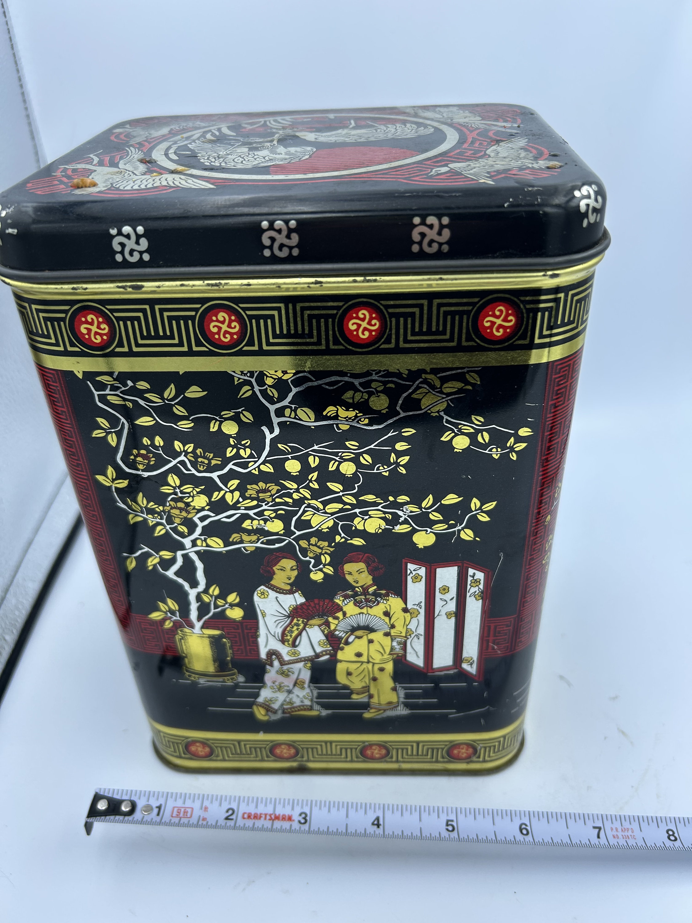 Large Size Japanese Style Tea Tin Vintage - Etsy