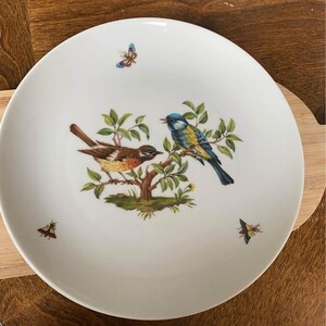 Vintage Set of 4 West German Plates Kaiser Bird Pattern - Etsy