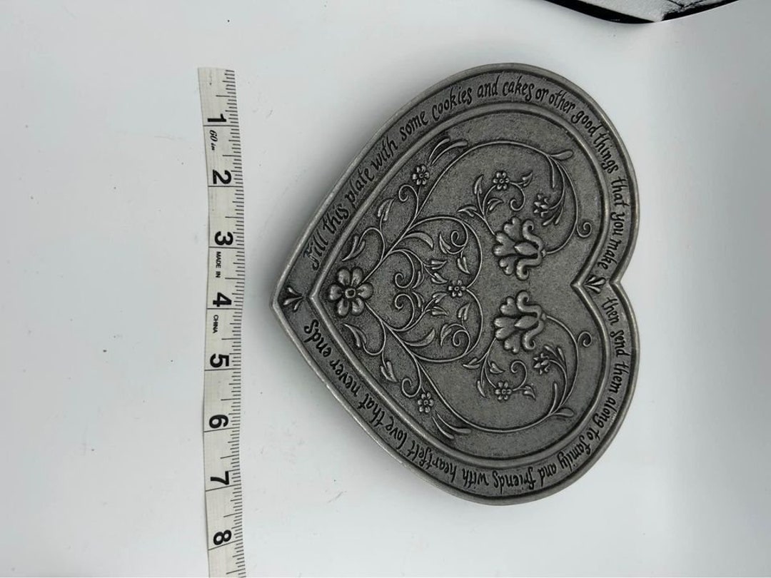 Vintage Carson Statesmetal Heart Shaped Pewter Dish Plate Pewter - Etsy