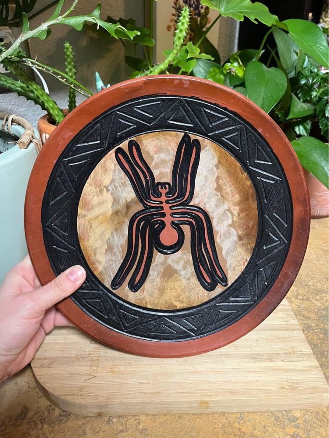 Ceramic Art Spider Plate Artist Signed - Etsy