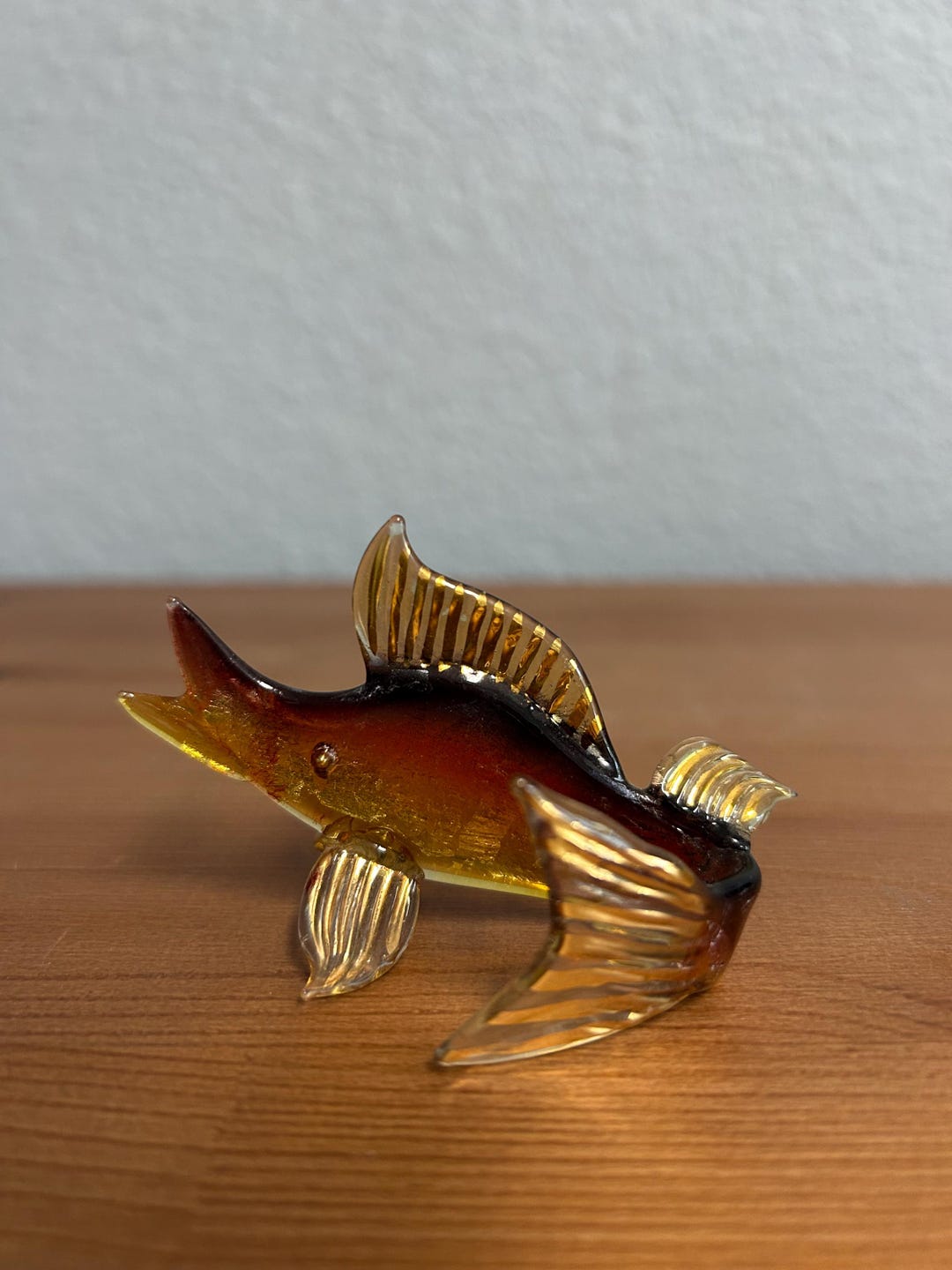 Vintage Hand Made Art Glass Fish Design - Etsy