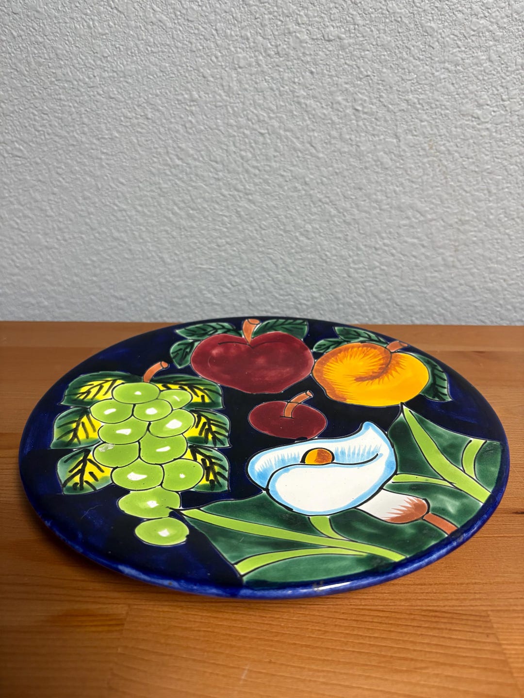 Vintage Tala Vera Plate Hand Painted Mexico Pottery - Etsy