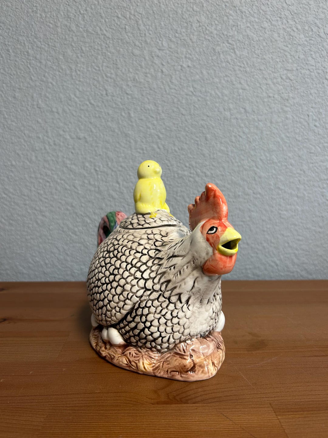 Vintage WCL Hen and Chicks Teapot Hand Painted Ceramic Chicken - Etsy