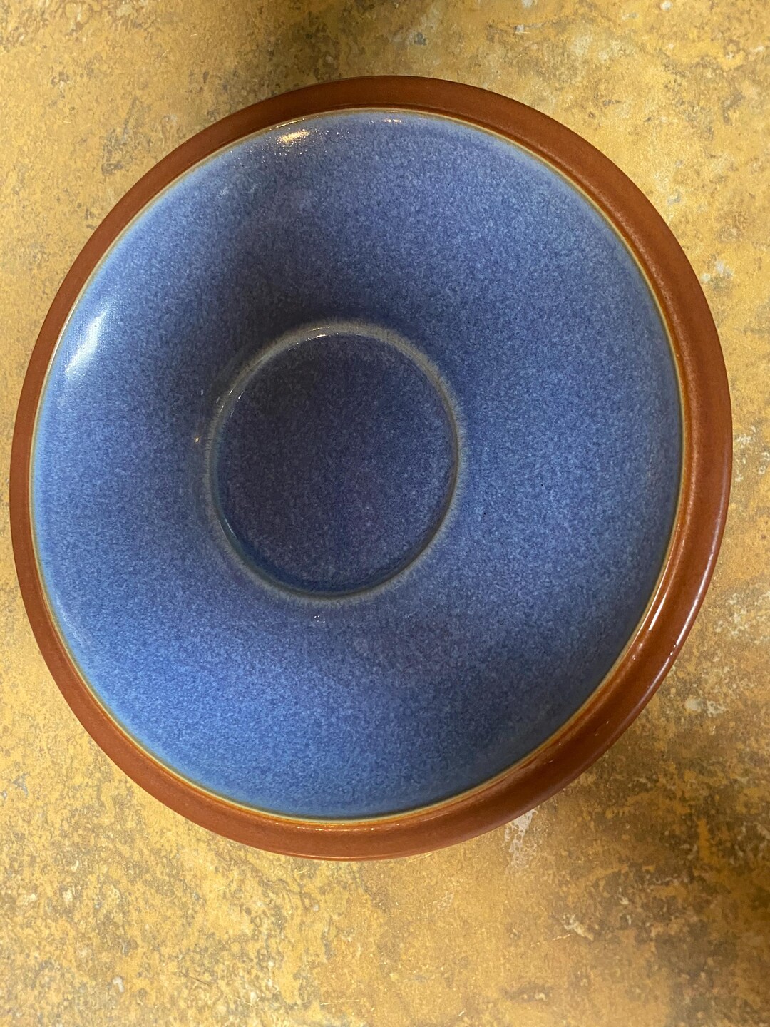 Vintage Denby Pottery England Juice Saucer Blue - Etsy