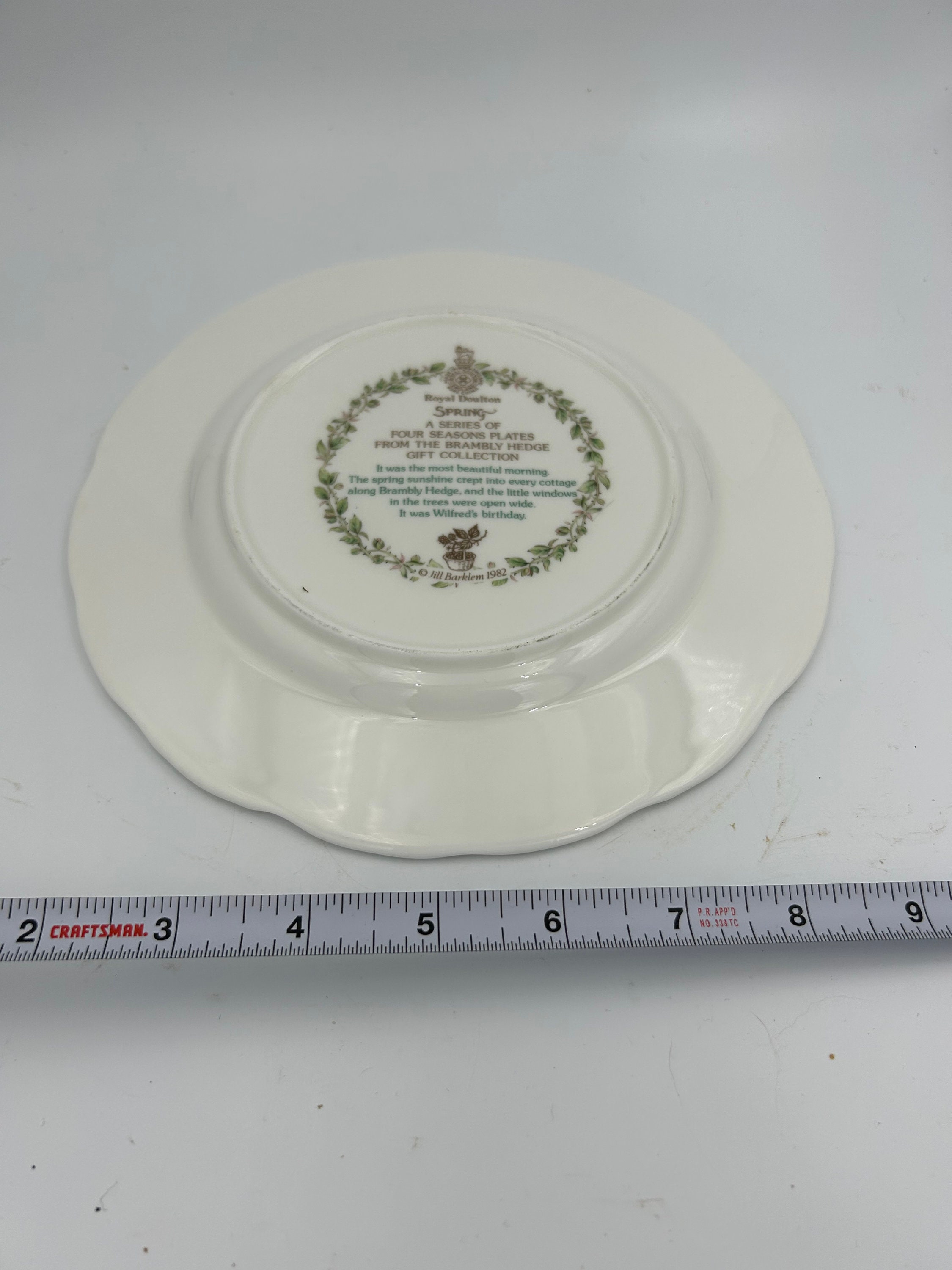Royal Doulton Brambly Hedge Four Seasons Spring Plate - Etsy