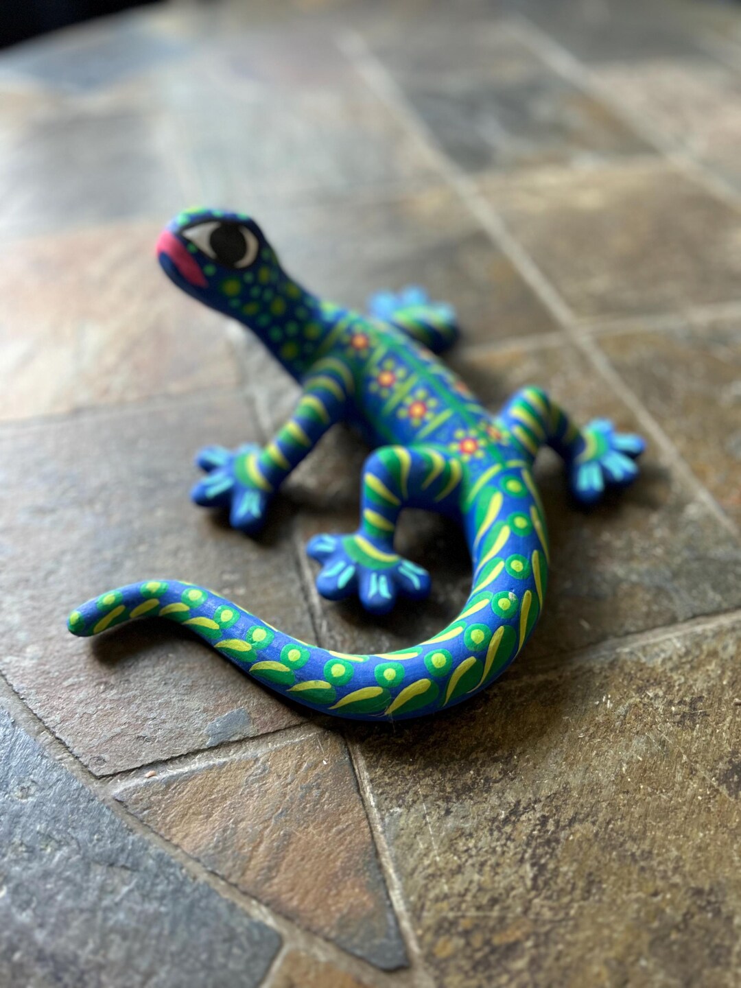 Wall Decor Garden Decor Lizard Gecko Mexico Tala Vera Pottery - Etsy