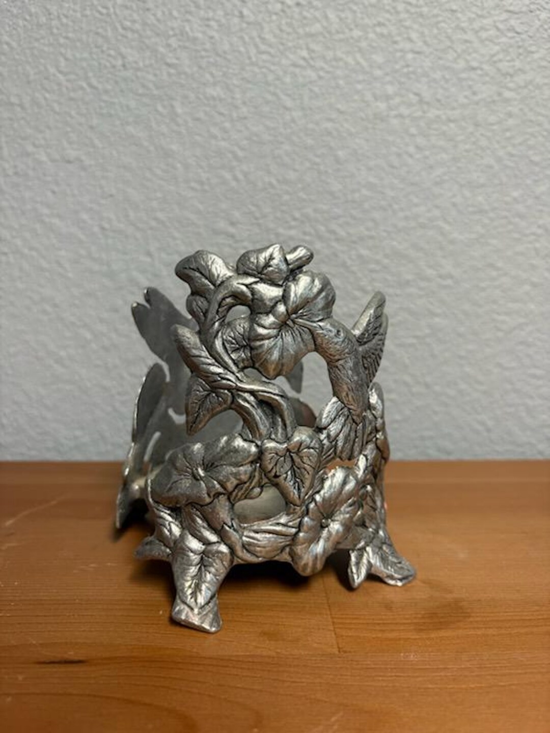 Vintage Carson Pewter Hummingbird Flower Jar Candle Holder - Etsy