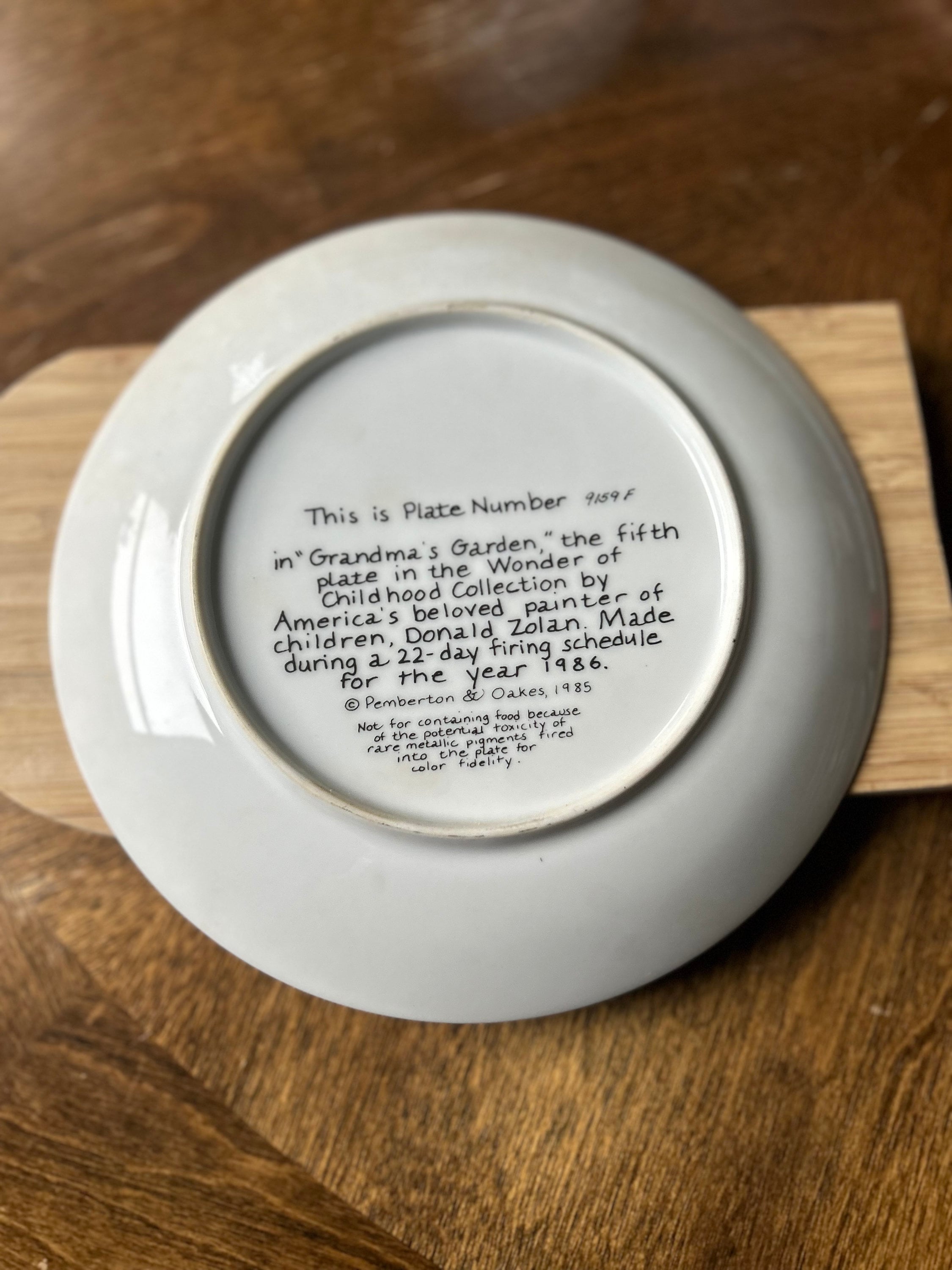 Vintage Zolan Wonder of Childhood Plate Collectible - Etsy