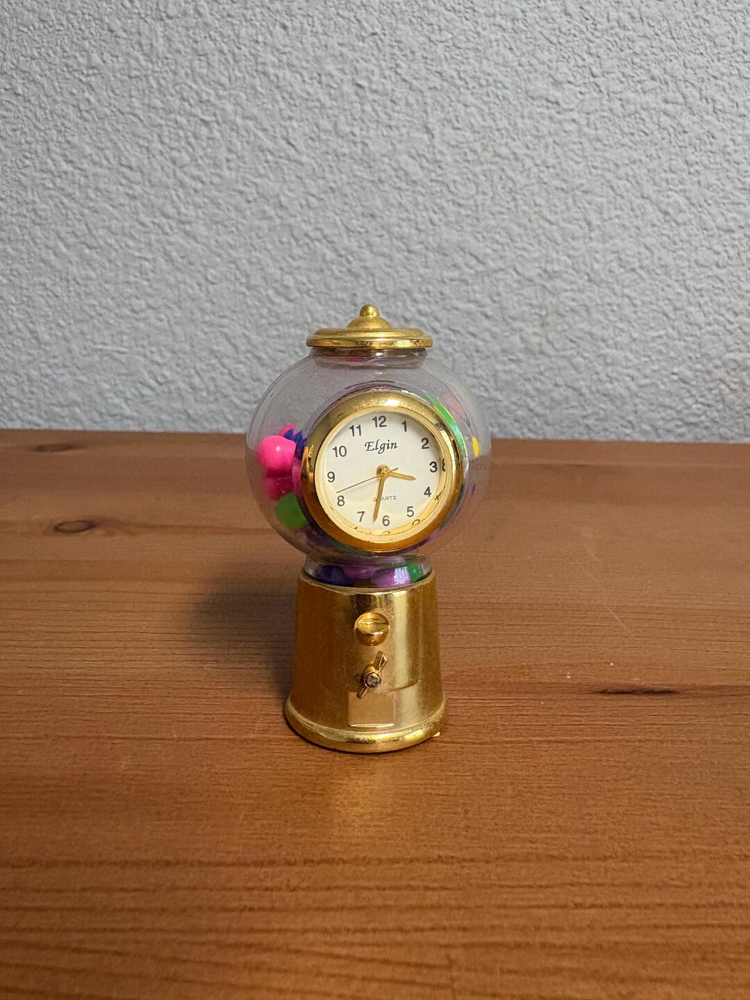 Vintage Elgin Miniature Clock Gum Ball Machine - Etsy