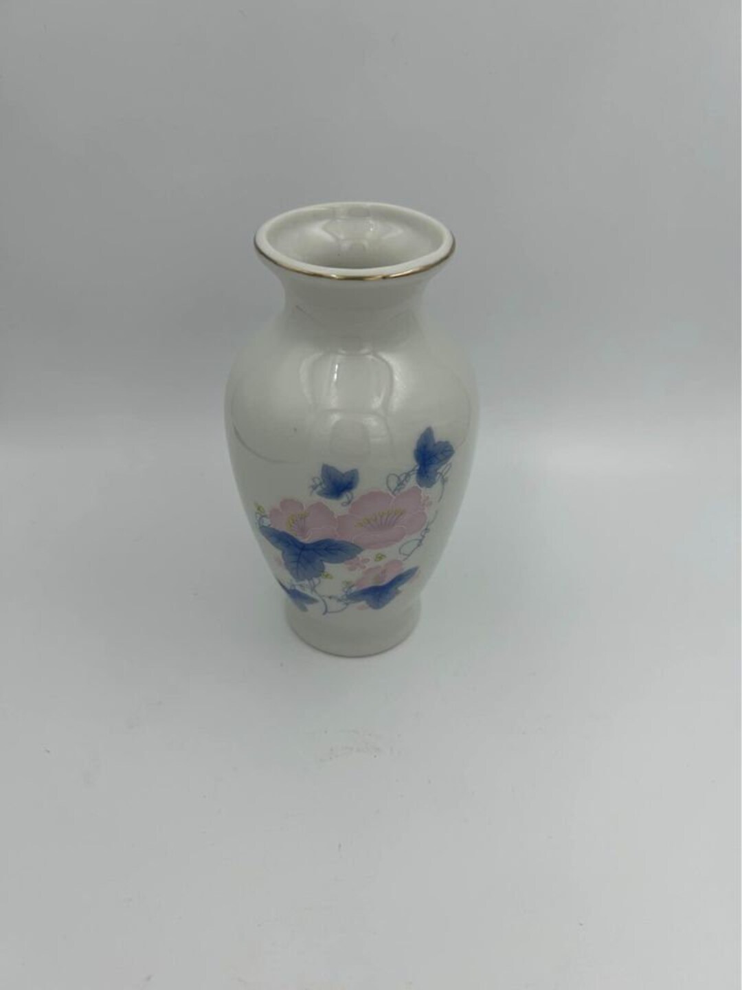 Vintage Small Japanese Vase Floral Pattern - Etsy