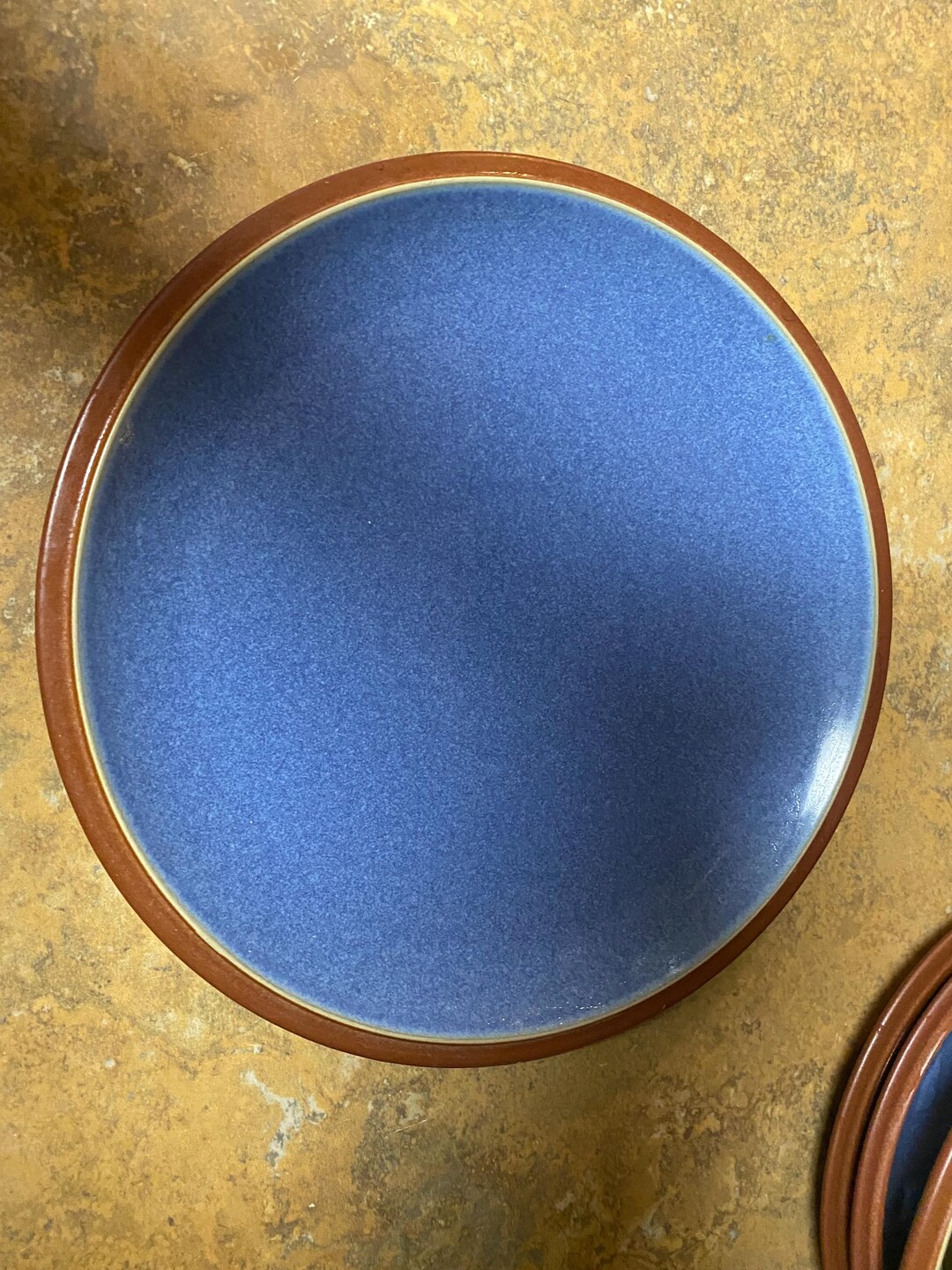 Vintage Denby Pottery England Dinner Plate Juice Pattern Blue - Etsy