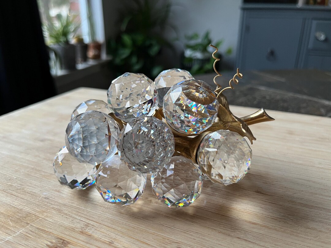 Vintage Swarovski Crystal Grape Cluster 1980s - Etsy