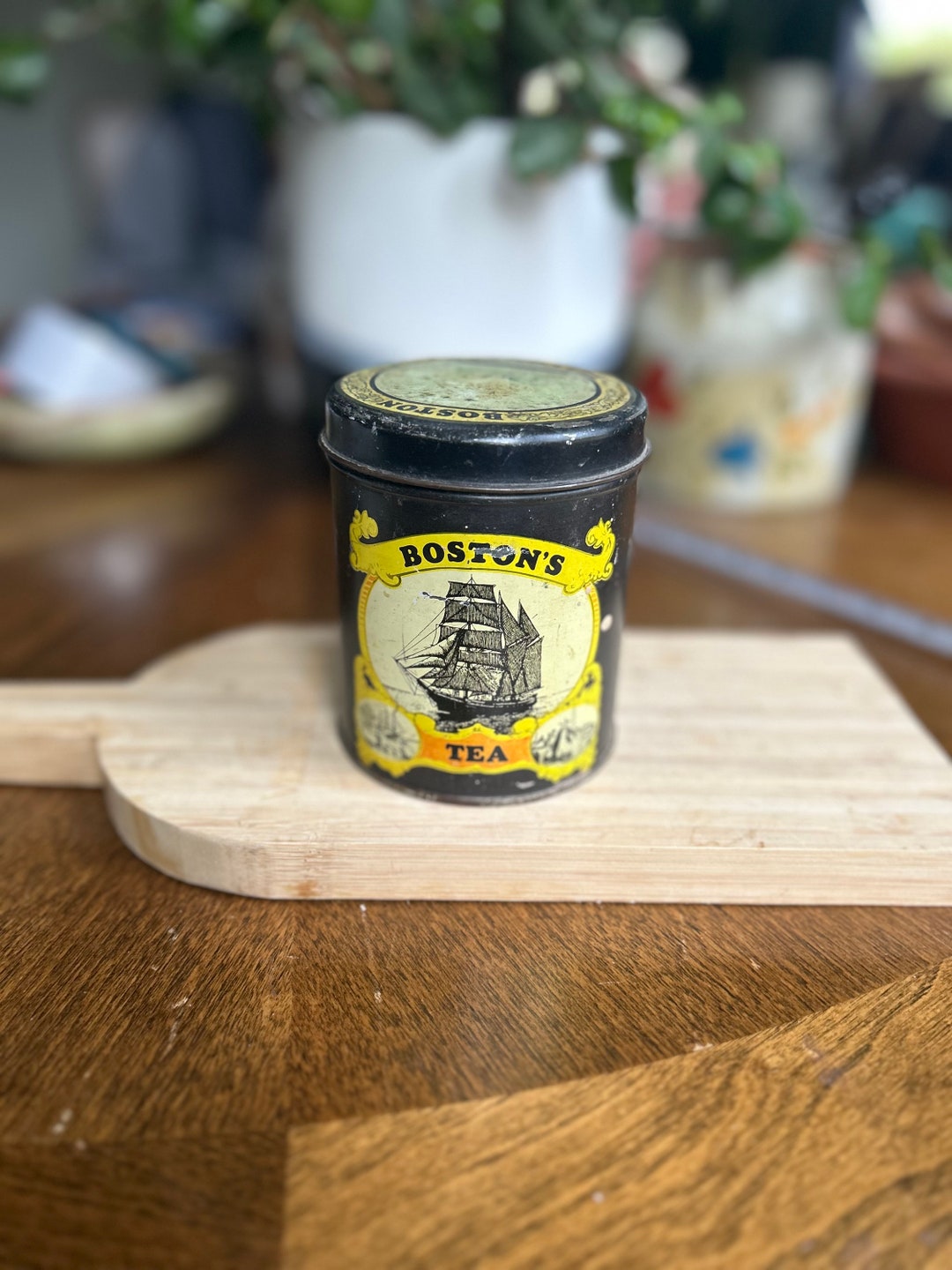 Vintage Boston Tea Company Tea Tin - Etsy