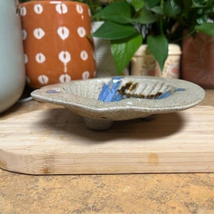 Studio Art Pottery Signed Sea Shell Hand Made Painted - Etsy