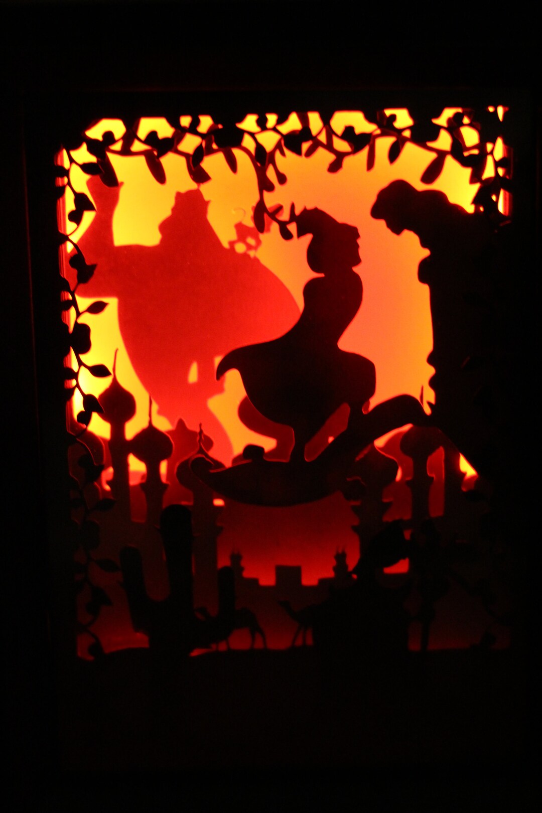 Alladin Christmas Disney Shadow Box Christmas Gift Home Decor Wall Pop ...