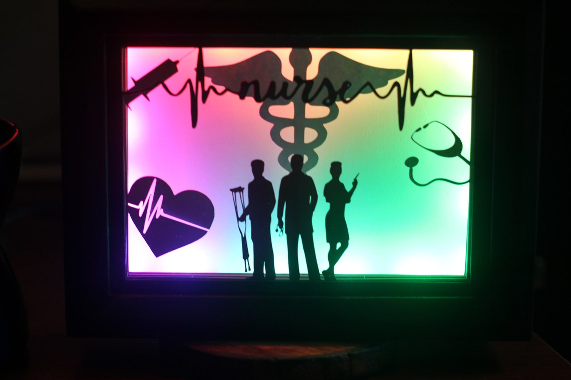 Nurse Shadow Box Christmas Hero Gift Home Decor Wall Decor - Etsy