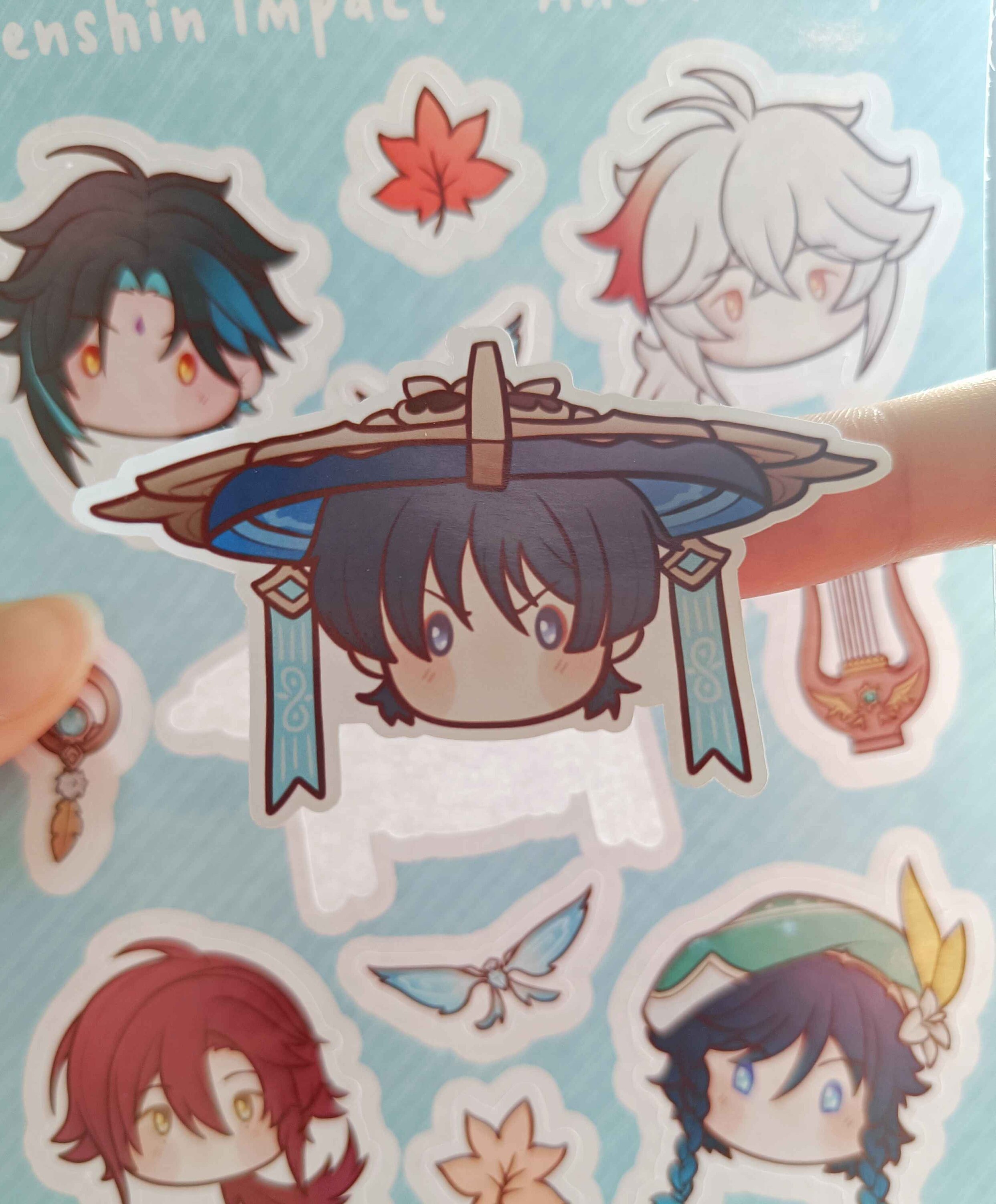 Stickers Sheet - Genshin Impact Anemo Boys, Wanderer, Scaramouche, Xiao ...