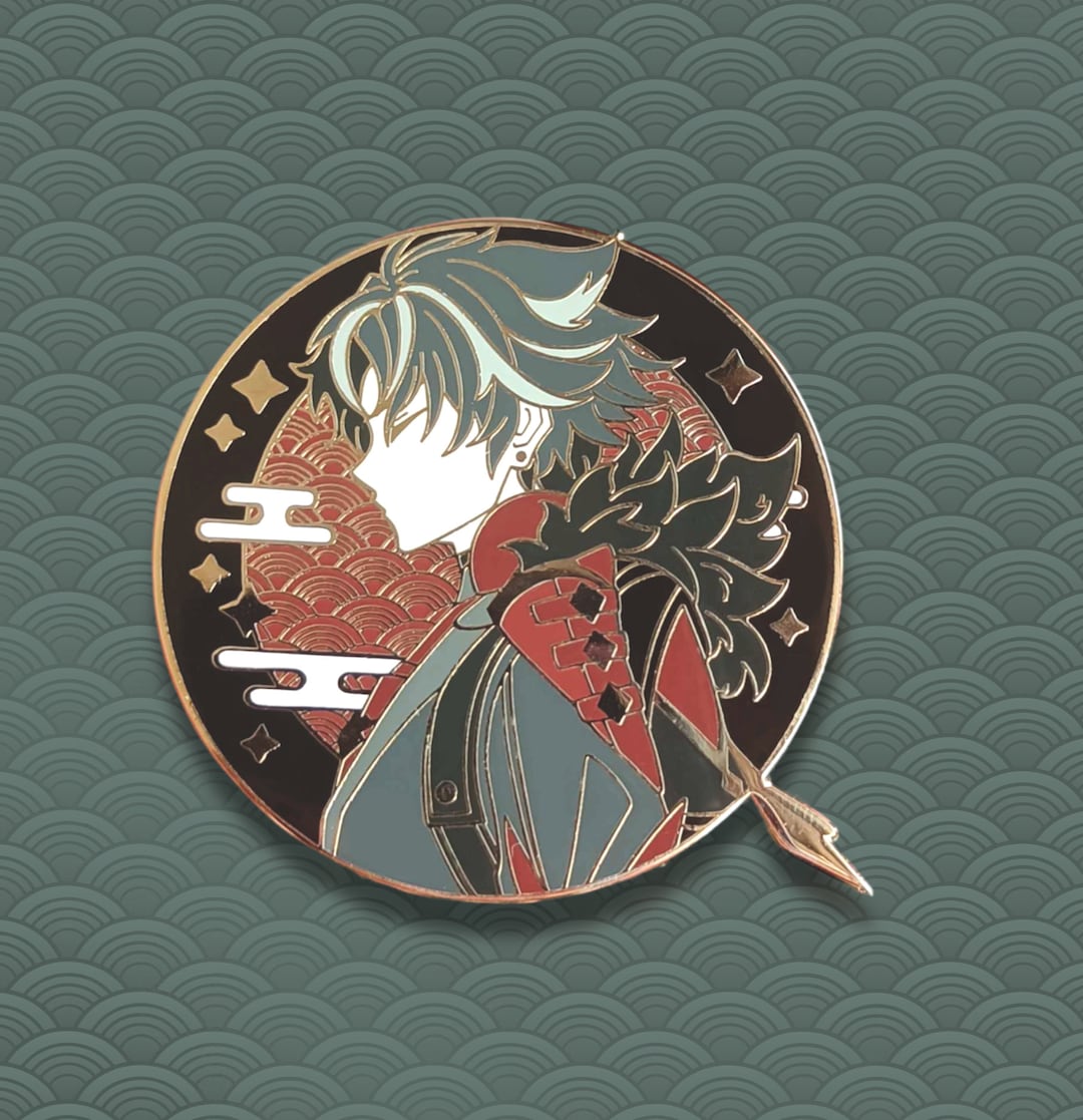 Genshin Impact Pins - Wriothesley, Wrio, Cryo, Gift for Him , Gift for ...