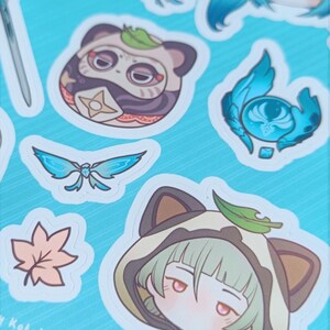 Stickers Sheet Genshin Impact Anemo Boys & Girls, Faruzan, Jean ...