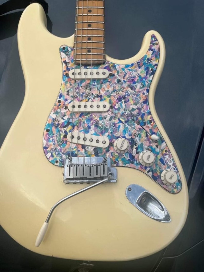 Fender Stratocaster Black, Purples Gold & Chrome Colors One of a Kind ...