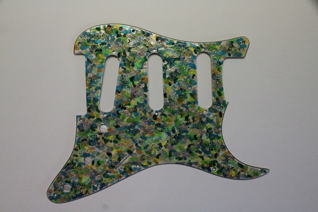 Fender Stratocaster One of a Kind Hand Painted Strat Guitar Pickguard ...