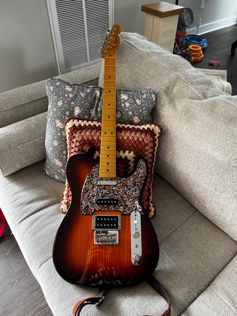 Fender Stratocaster Black, Purples Gold & Chrome Colors One of a Kind ...