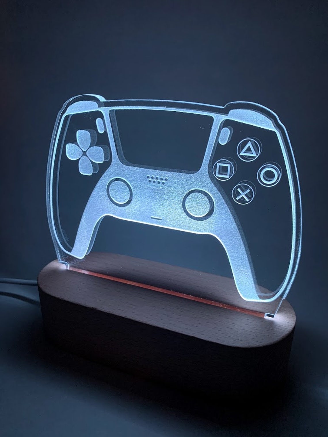 PS5 Game Controller Multicolor LED Acrylic Sign | Etsy
