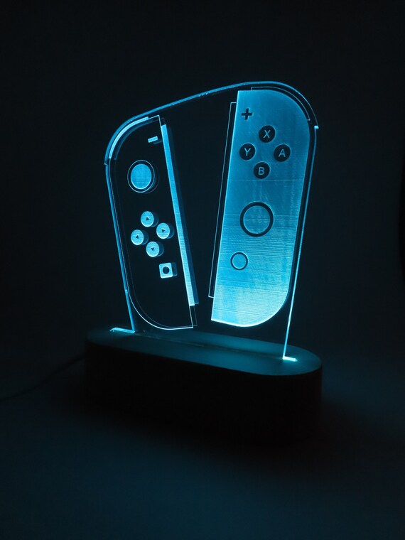 Nintendo Switch Game Controller Multicolor LED acrílico signo | Etsy