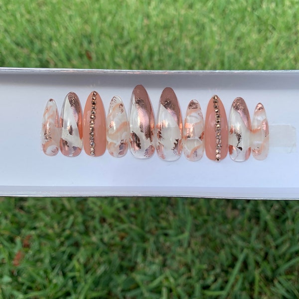 Custom Fake Nails - Etsy