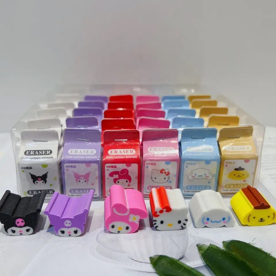 ERASERS Cute and Fancy Colors SANRIO Figurines - Etsy