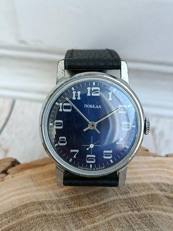 Original 1980s Pobeda Soviet Wristwatch, ZIM Factory,… - Gem