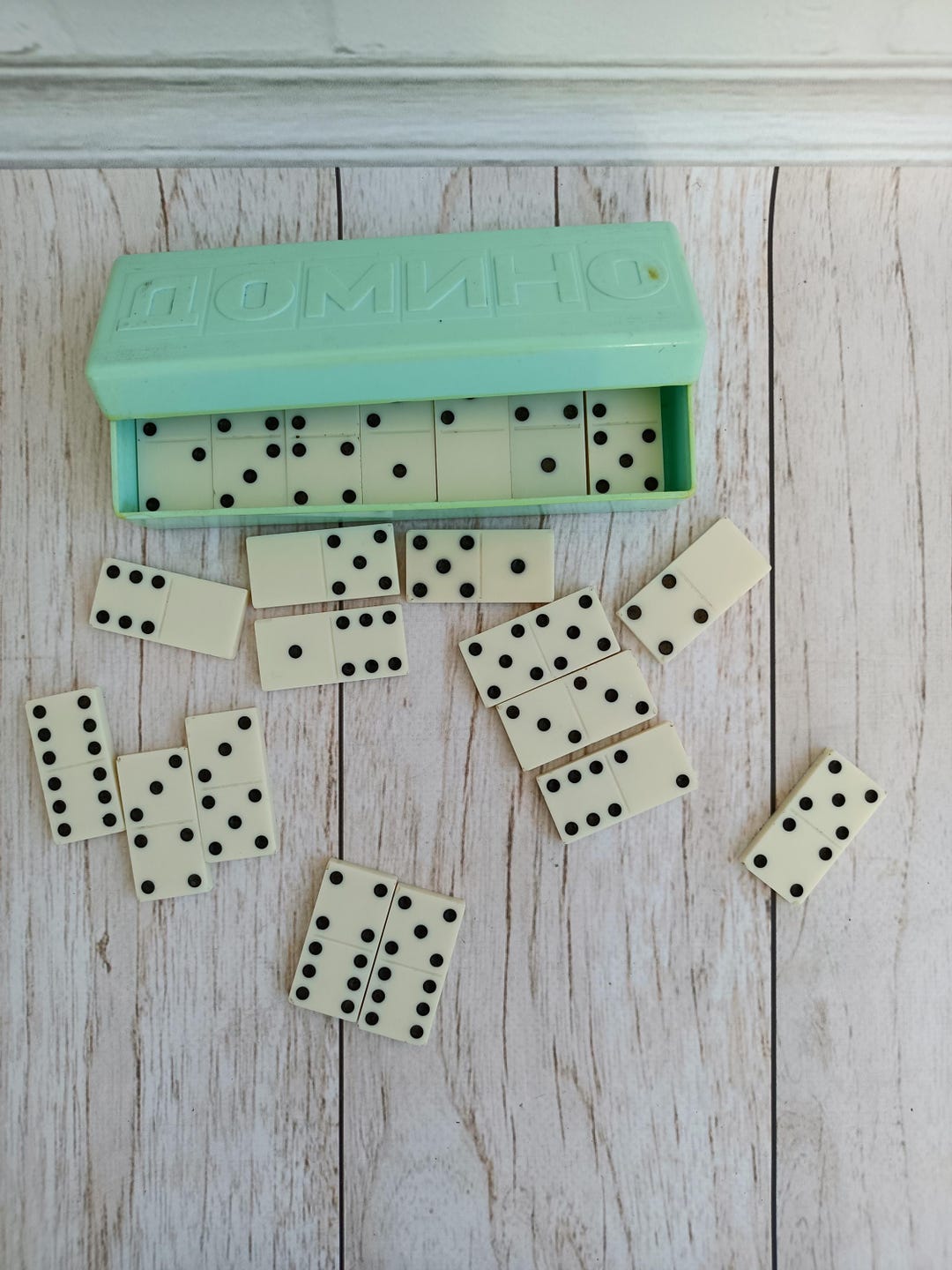 Original 1970s Soviet Domino Set, Carbolite Material, Vintage ...