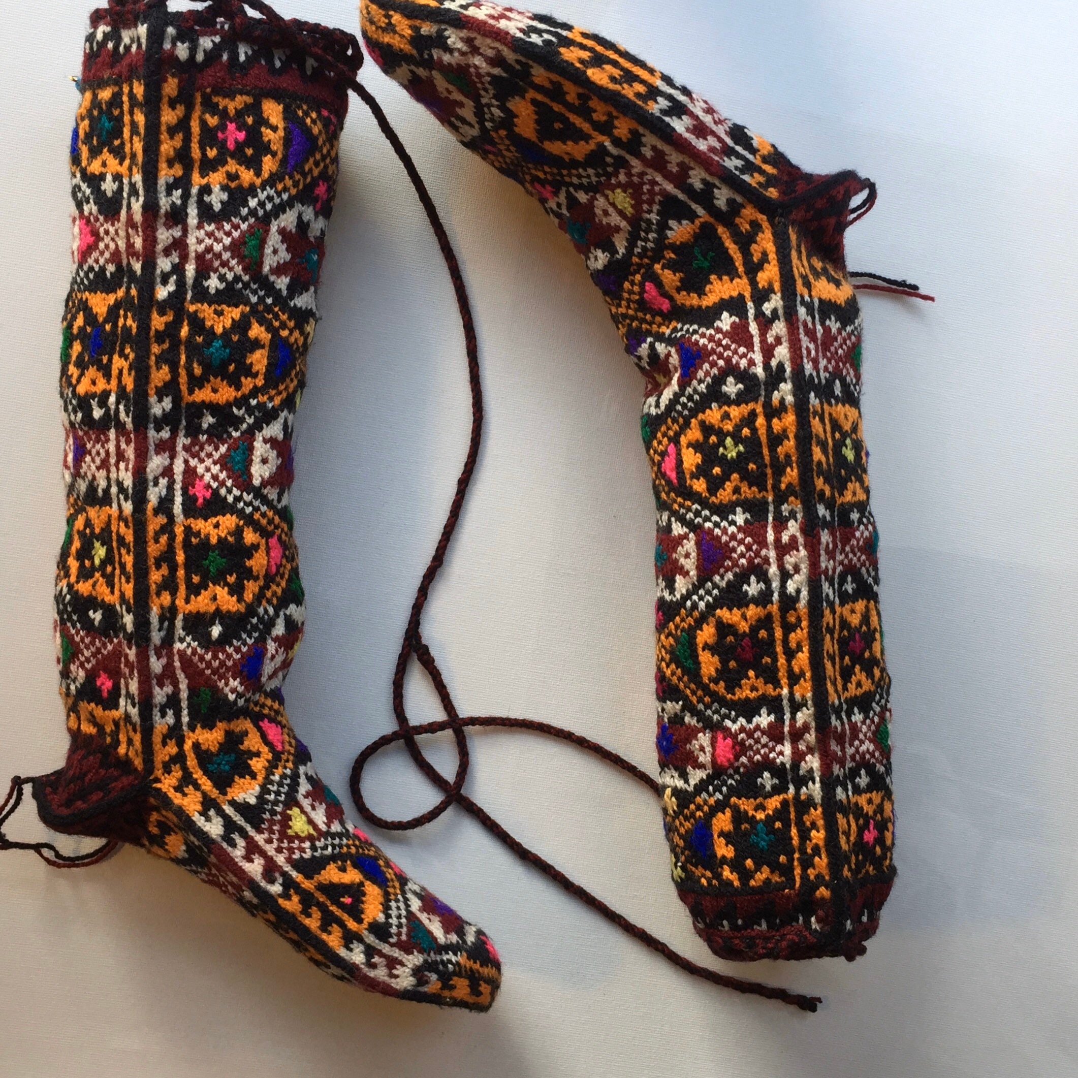 Hand Knitted Traditional Turkish patik Socks up to UK Size 7 - Etsy UK