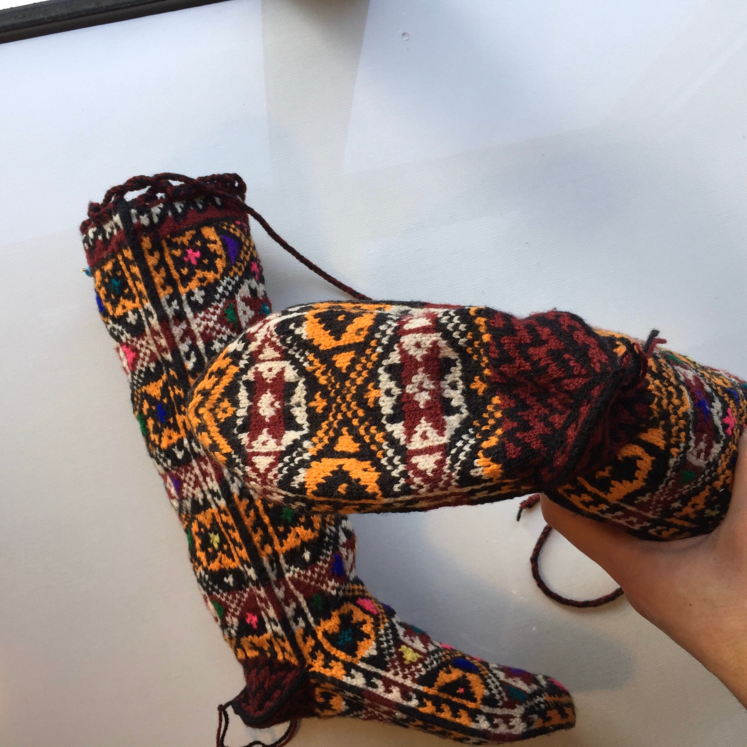Hand Knitted Traditional Turkish patik Socks up to UK Size 7 - Etsy UK