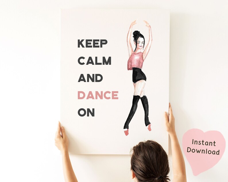 Dancer Gifts Dancer Room Decor Dance Print Dance Art Dance Studio Art ...