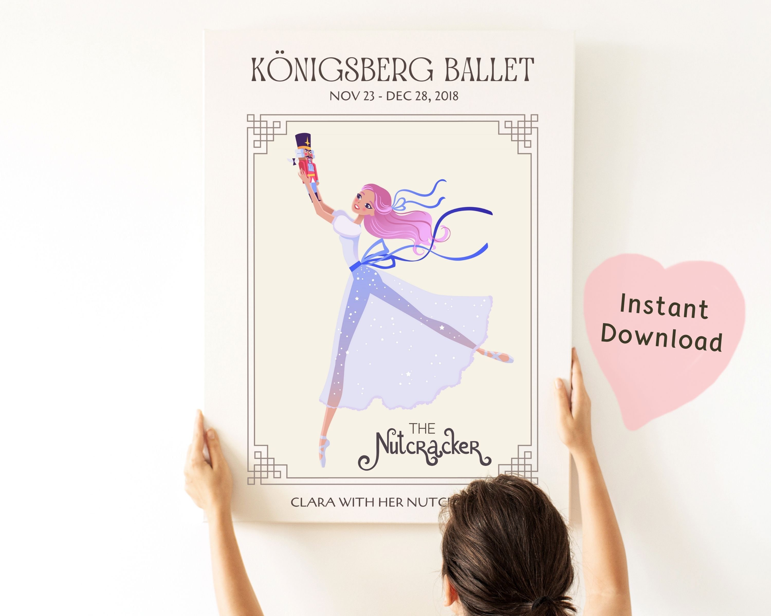 Nutcracker Clara Poster Holiday Nutcracker Gifts Dance Holiday Gifts ...