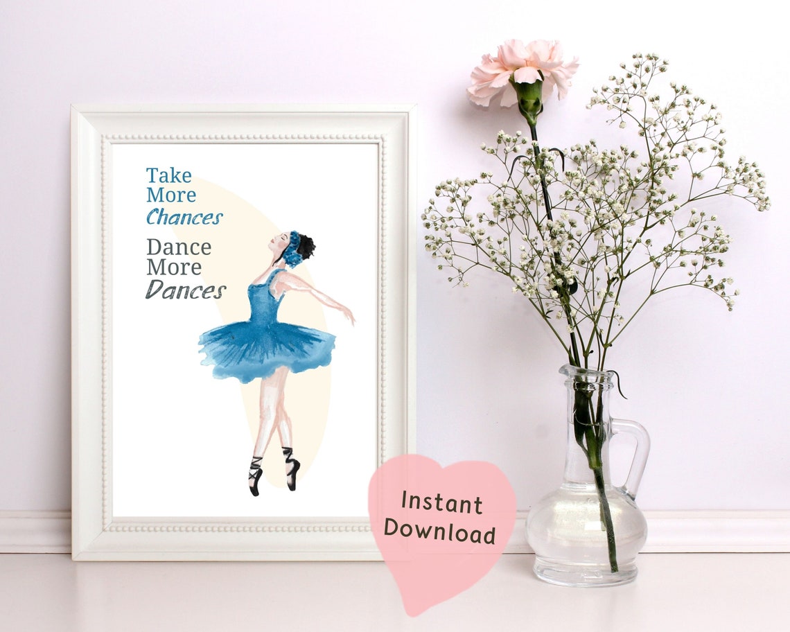Dance Art | Dancer Gifts | Dancer Room Decor | Dance Print | Dance ...