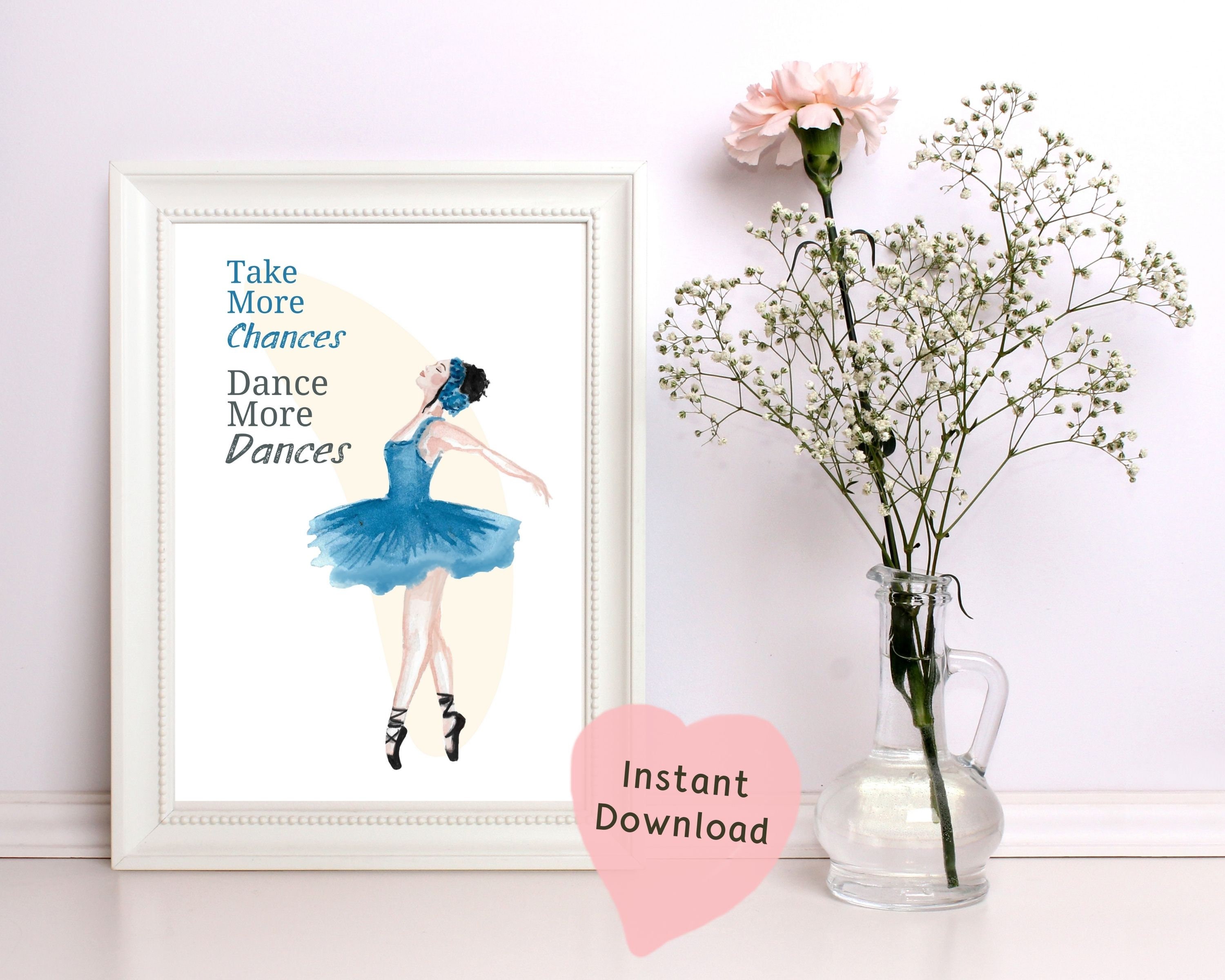 Dance Art Dancer Gifts Dancer Room Decor Dance Print Dance Studio Art ...