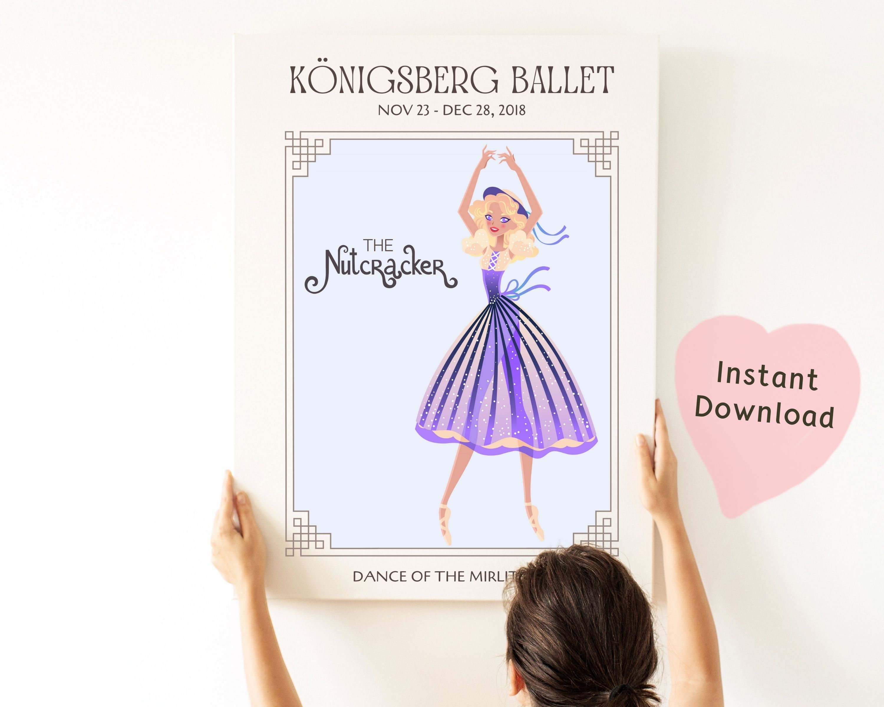 Dance of the Mirlitons Poster Holiday Nutcracker Gifts Dance Holiday ...
