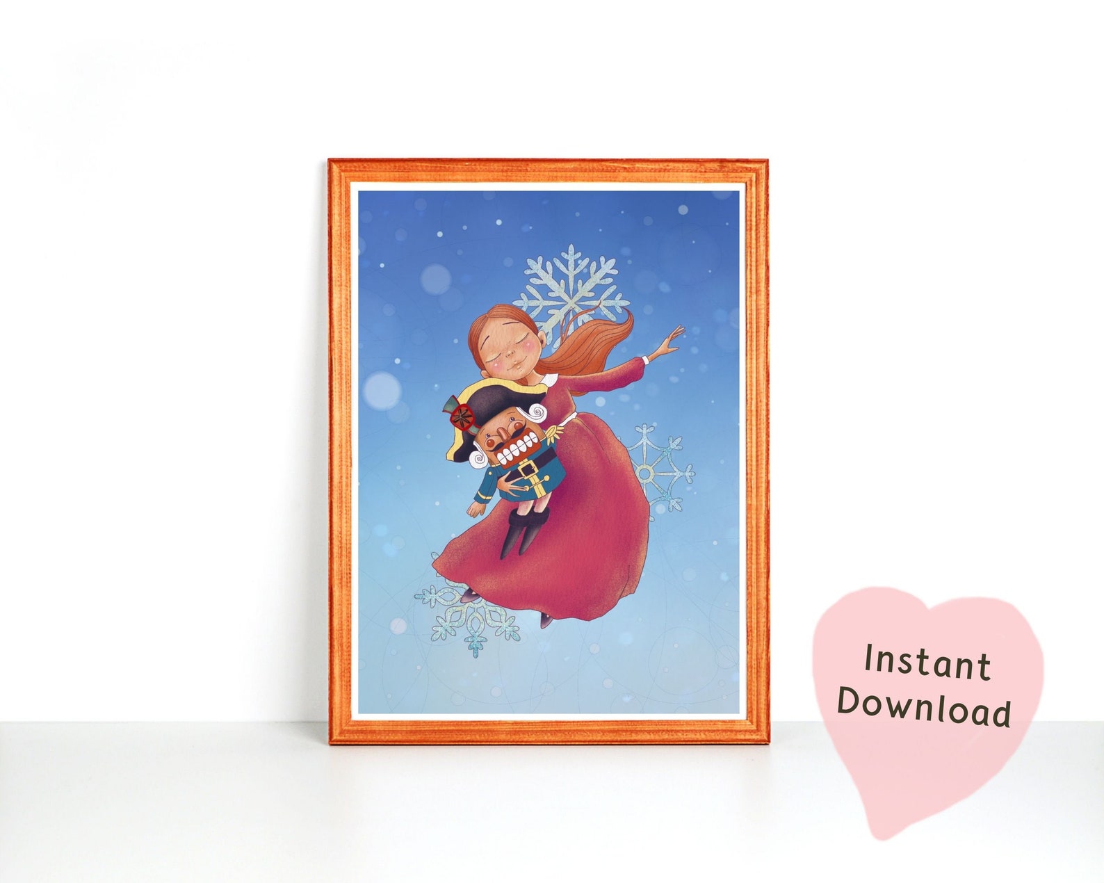 Clara | Nutcracker Printable Wall Art | Nutcracker Ballet Christmas Art ...