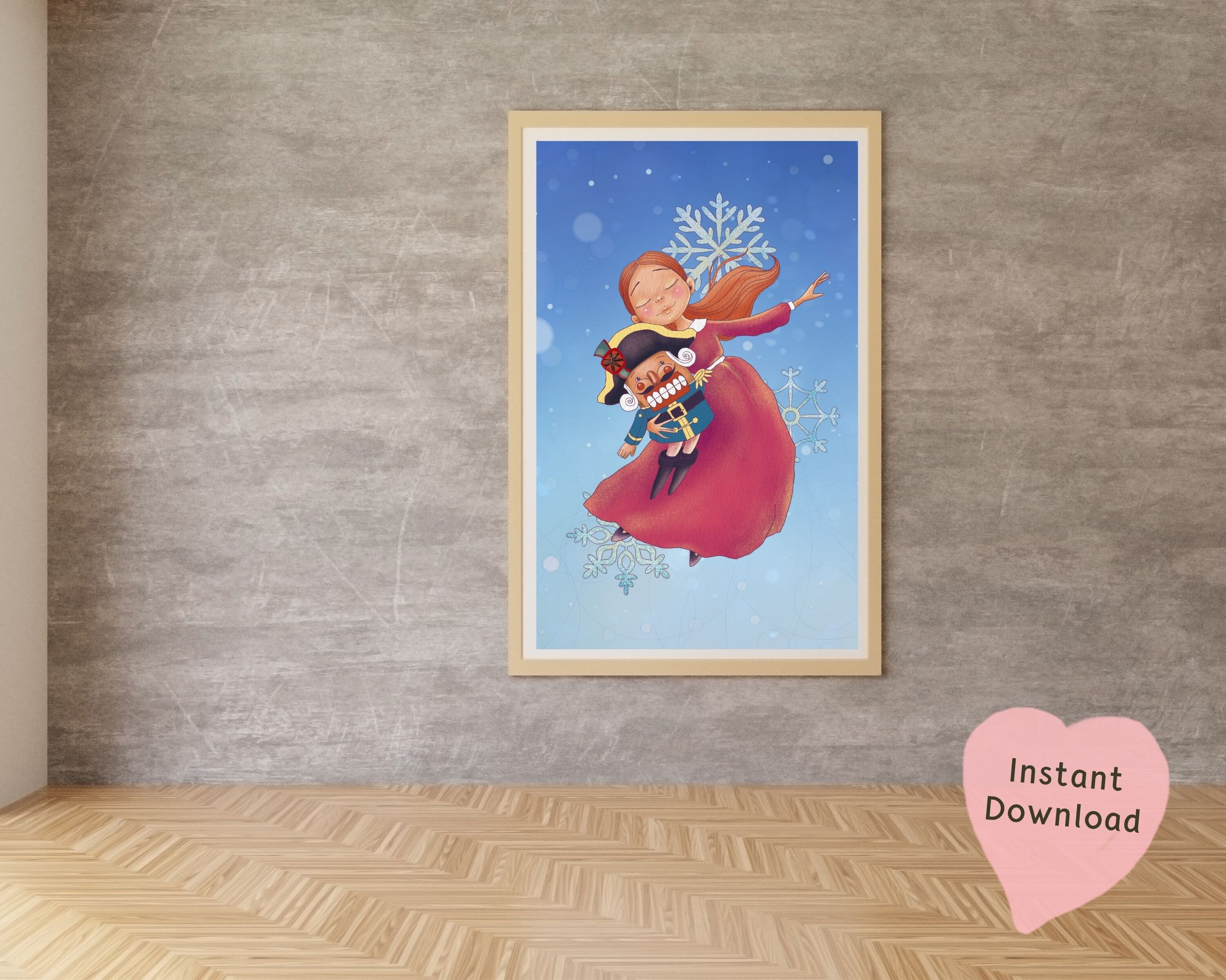 Clara | Nutcracker Printable Wall Art | Nutcracker Ballet Christmas Art ...