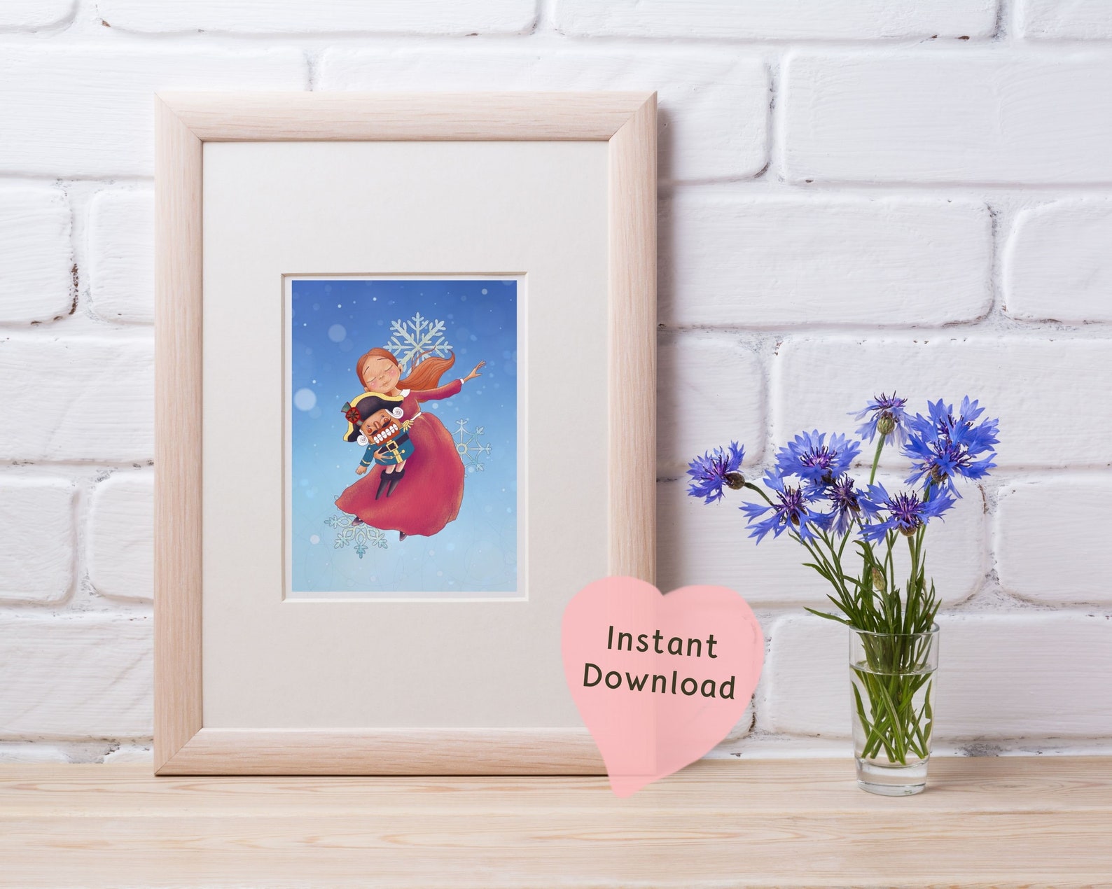 Clara | Nutcracker Printable Wall Art | Nutcracker Ballet Christmas Art ...