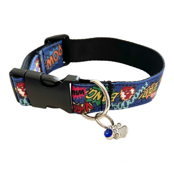 Superhero Dog Collar - Etsy UK