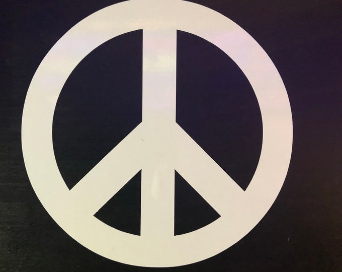 Love Peace Sign Vinyl Decal Sticker - Etsy