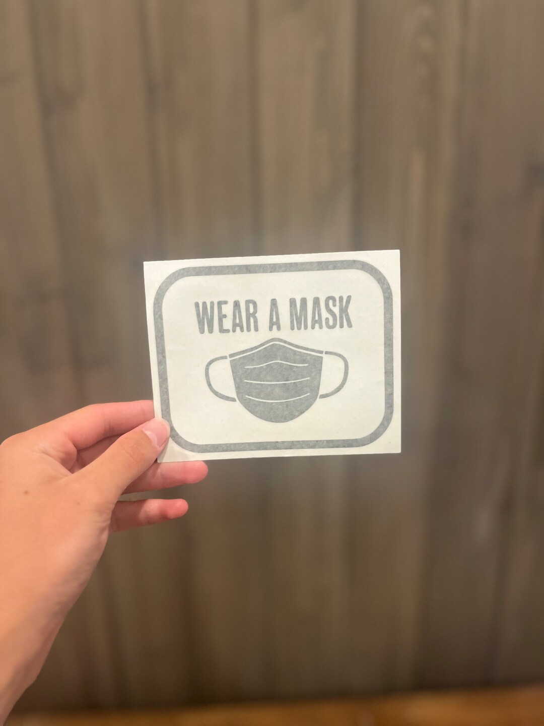 Mask Decal, Small Business Window Sticker, Computer Cut Vinyl Decals ...